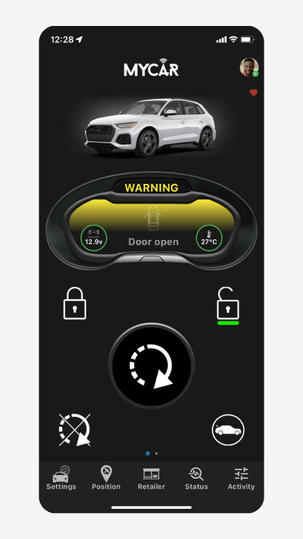 MyCar2 - vehicle smartphone control and tracking.